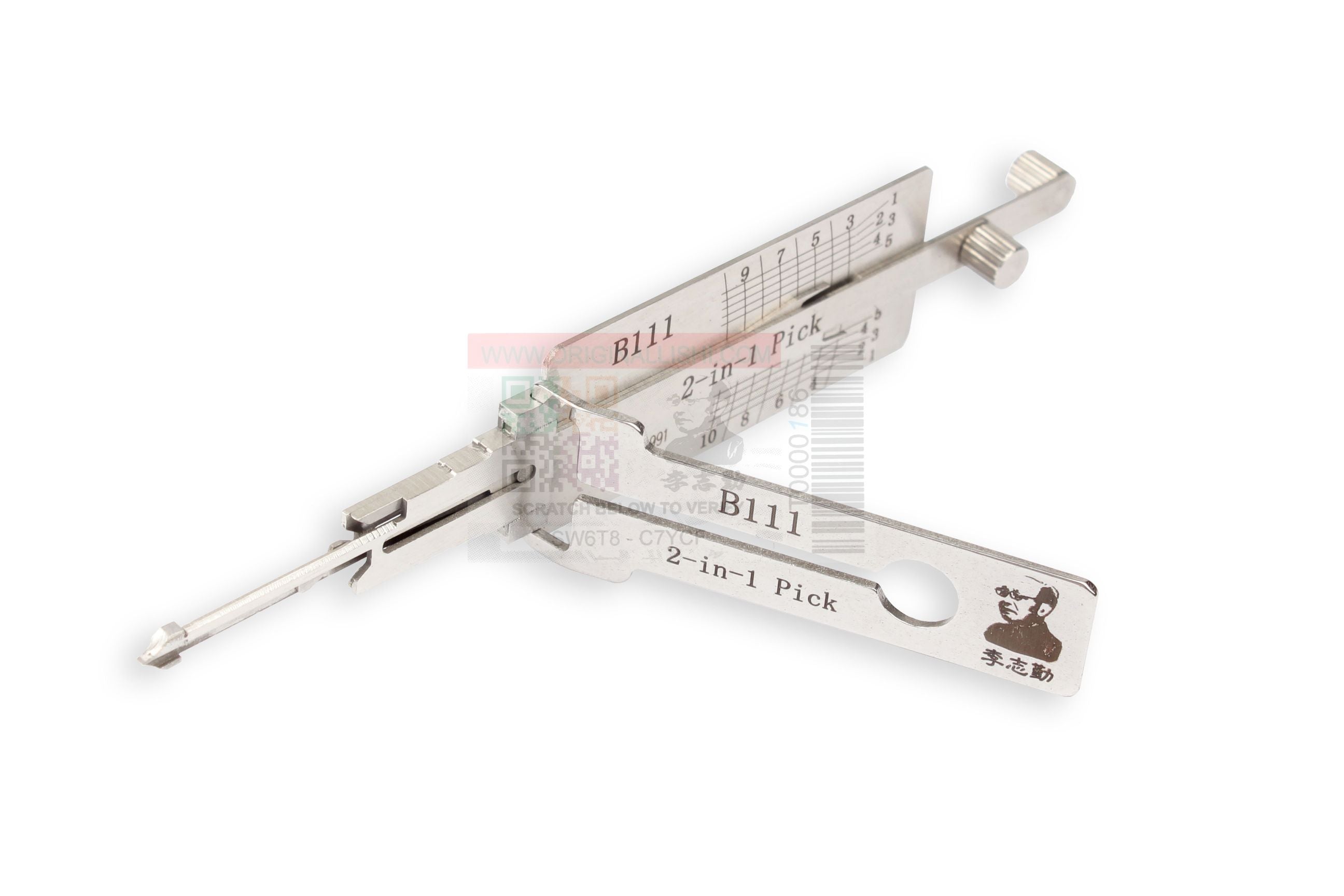 ORIGINAL LISHI - B111 Z-Keyway GM / (Warded) 2-in-1 Pick & Decoder