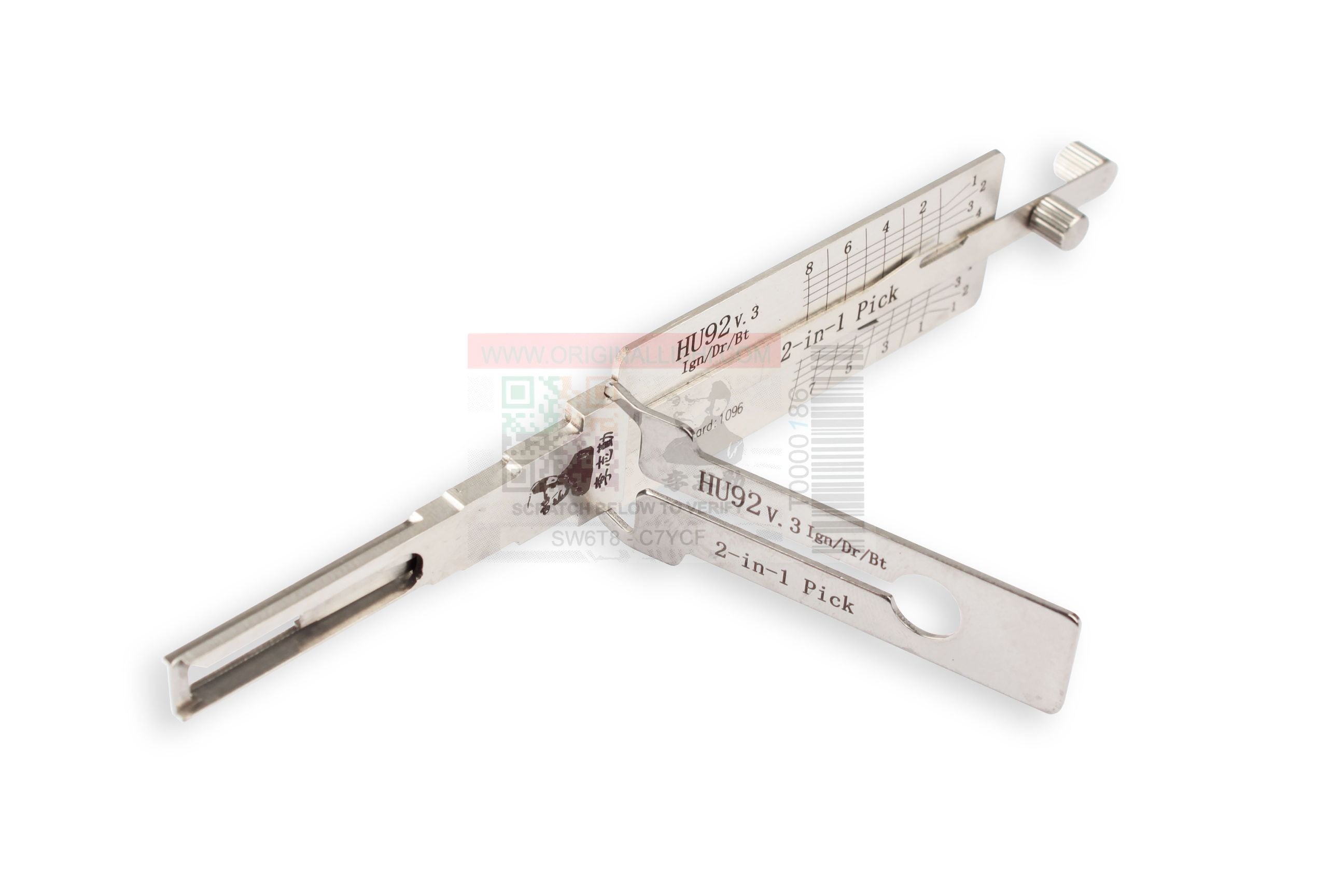 ORIGINAL LISHI - HU92 BMW / 2-in-1 Pick & Decoder / Twin Lifter