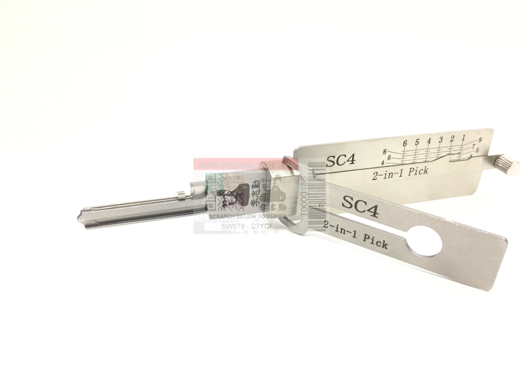 ORIGINAL LISHI - SC4 / 6-Pin / Schlage Keyway Tool / 2-in-1 Pick & Dec